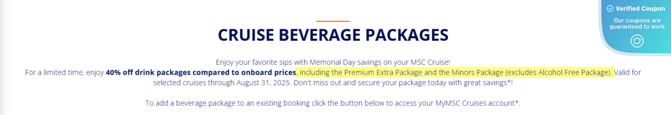 MSC Cruises - Coupons & Promo Code for June 2025
