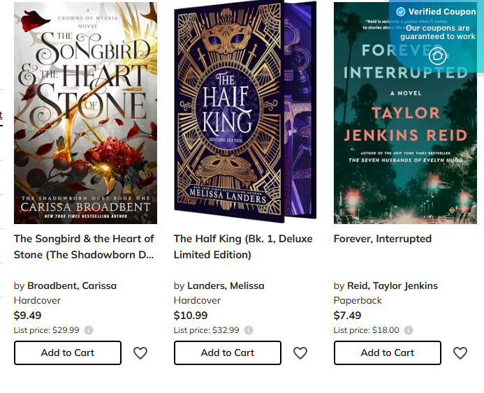 Book Outlet Coupons - Up to $5 Off (No Codes Needed)