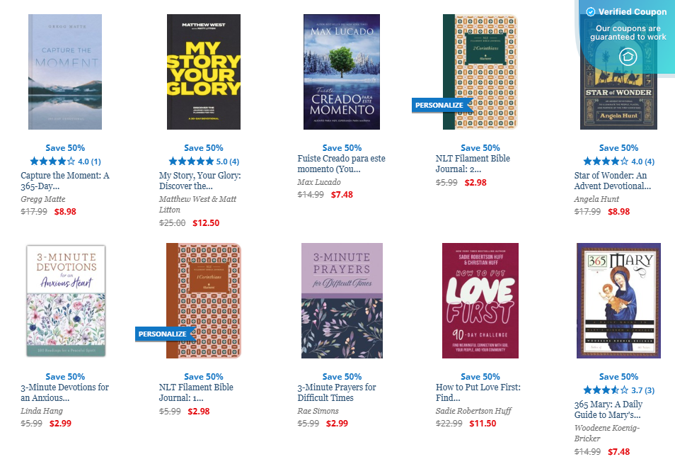 188 Christian Book Coupons & Promo Codes for June 2025