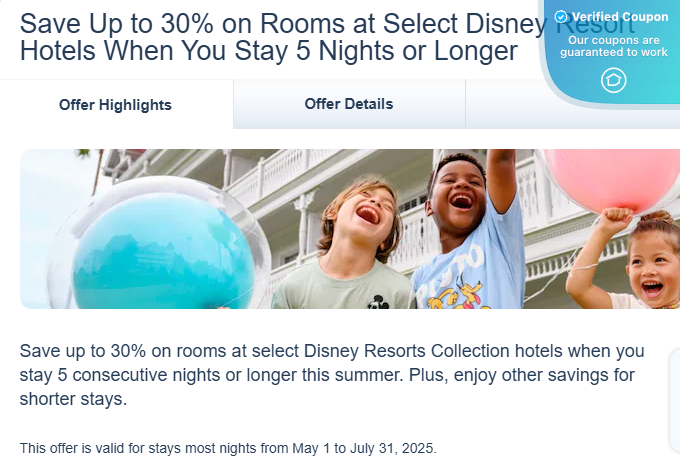 Walt Disney World Deals – Save Now (No Codes Needed)