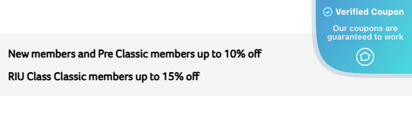 Riu - Verified Coupons + 1 Promo Code for June 2025