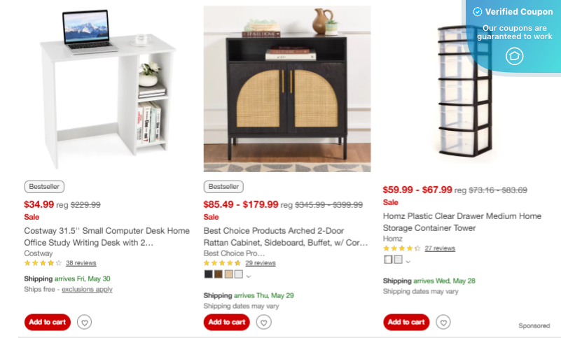 Target Coupons & Deals – Take up to 40% Off in June 25