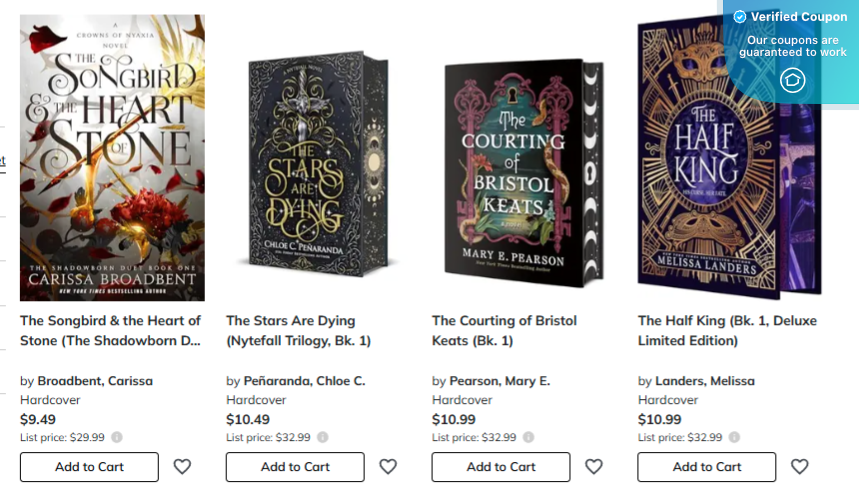 Book Outlet Coupons - Up to $5 Off (No Codes Needed)