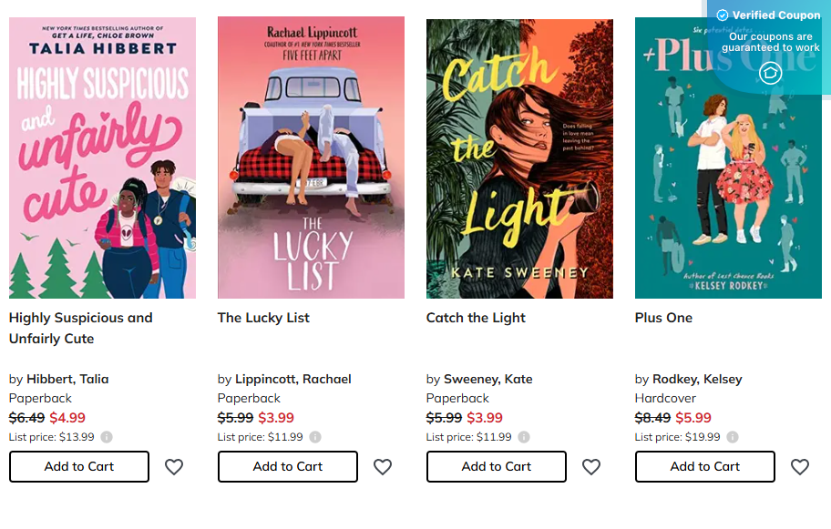 Book Outlet Coupons - Up to $5 Off (No Codes Needed)