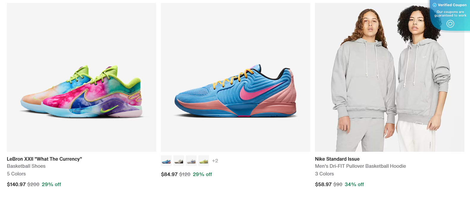 10% Off Nike Coupons & Promo Codes - June 2025
