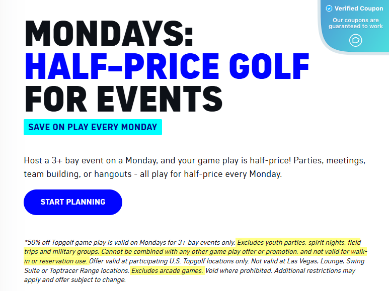 Topgolf - Verified Coupons + 1 Promo Code for June 2025
