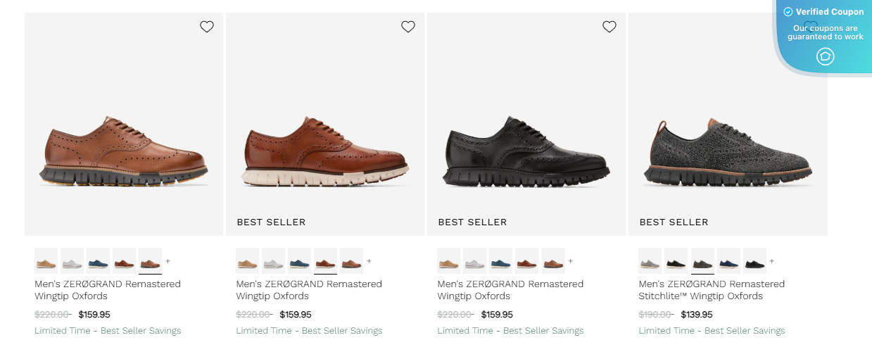 Cole Haan Coupons - Up to 15% Off (No Codes Needed)
