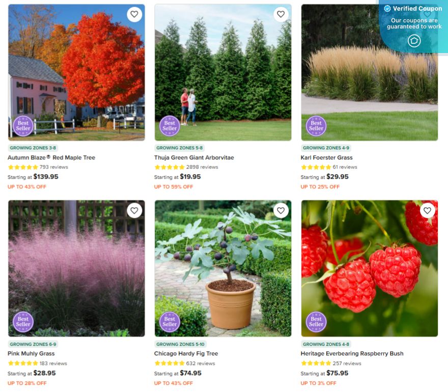 20% Off + Fast Growing Trees Coupons & Discount Codes