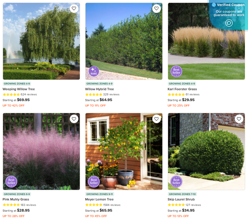 20% Off + Fast Growing Trees Coupons & Discount Codes