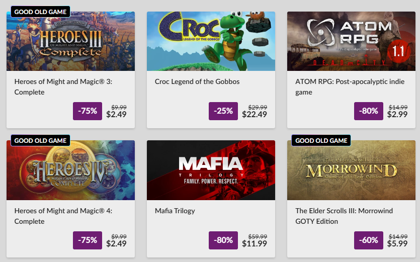 GOG Deals – Save Now (No Codes Needed in June 2025)