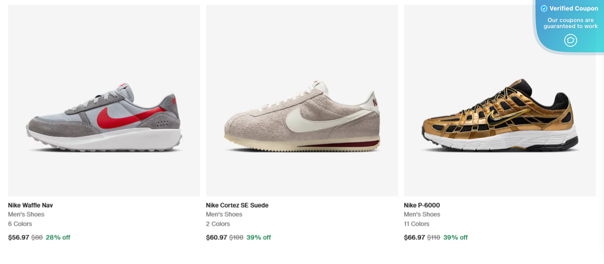 10% Off Nike Coupons & Promo Codes - June 2025