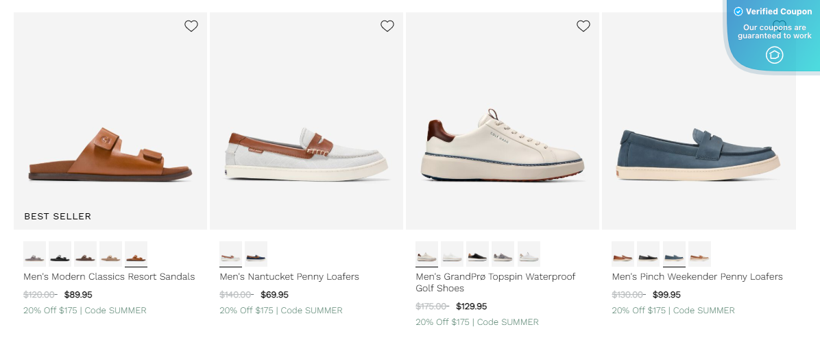 25% Off Cole Haan Coupons & Promo Codes - June 2025