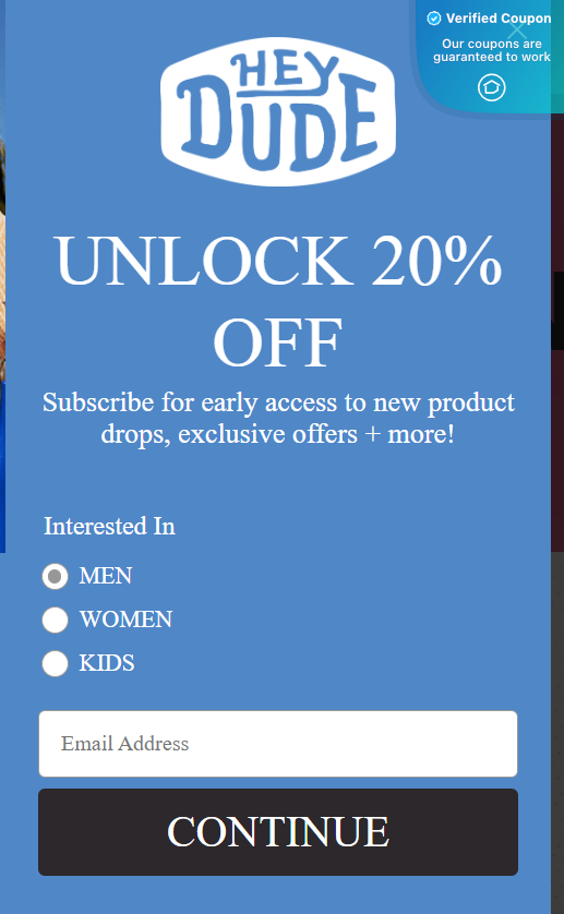 $20 Off + Hey Dude Coupons & Discount Codes – June 2025