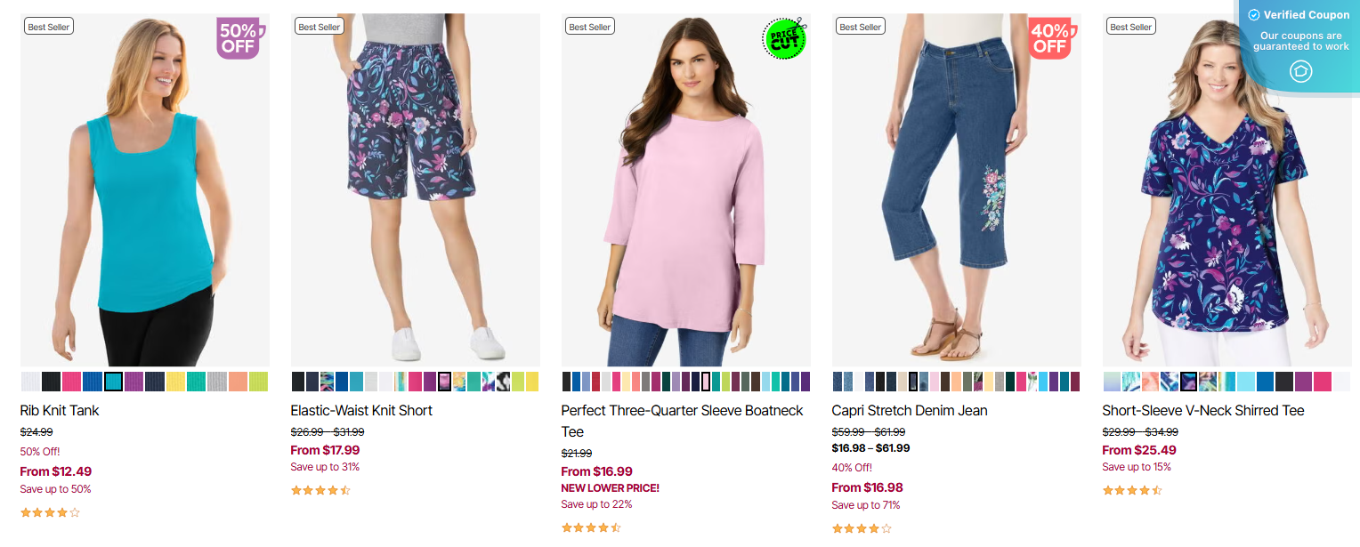 50% Off + Woman Within Coupons & Promo Codes – June 25