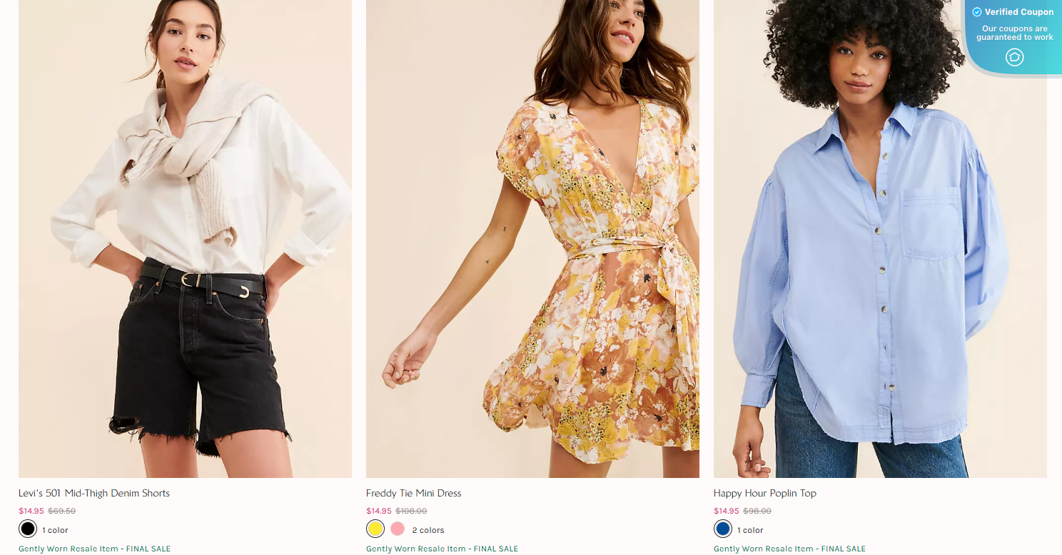 Free People Coupons - Up to 10% Off (No Codes Needed)