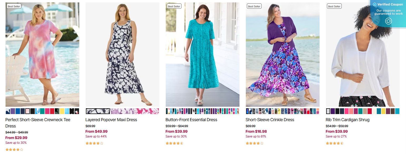 101 Woman Within Coupons & Promo Codes for June 2025