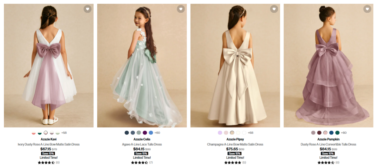 25 Azazie Verified Coupons + Promo Codes for June 2025