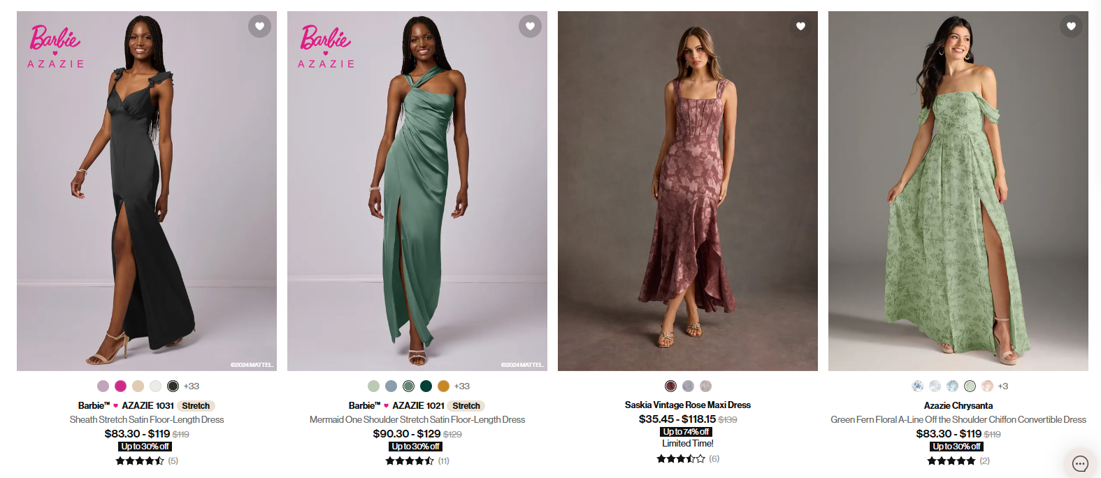 Azazie Verified Promo Codes - Take up to 15% Off (Jun)