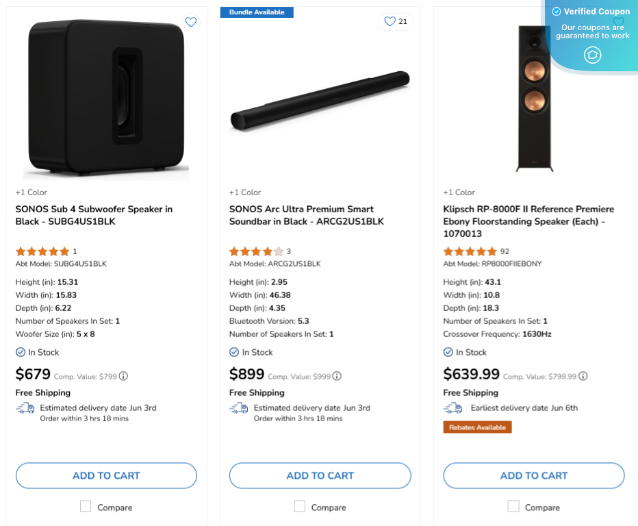 Abt Electronics - Coupons & Promo Code for June 2025