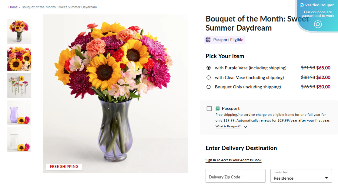 25% Off + 1800Flowers Coupons & Promo Codes – June 2025