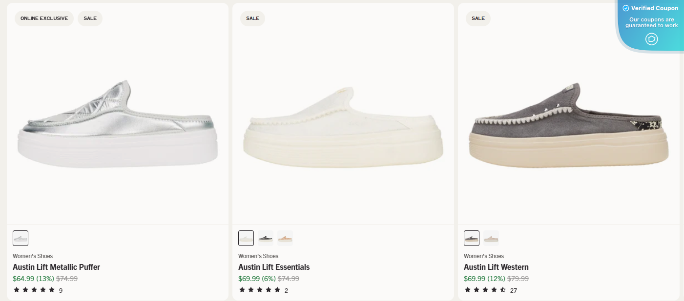 $20 Off + Hey Dude Coupons & Discount Codes – June 2025