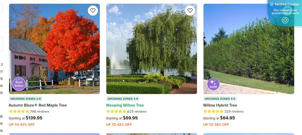 25% Off + Fast Growing Trees Coupons & Discount Codes