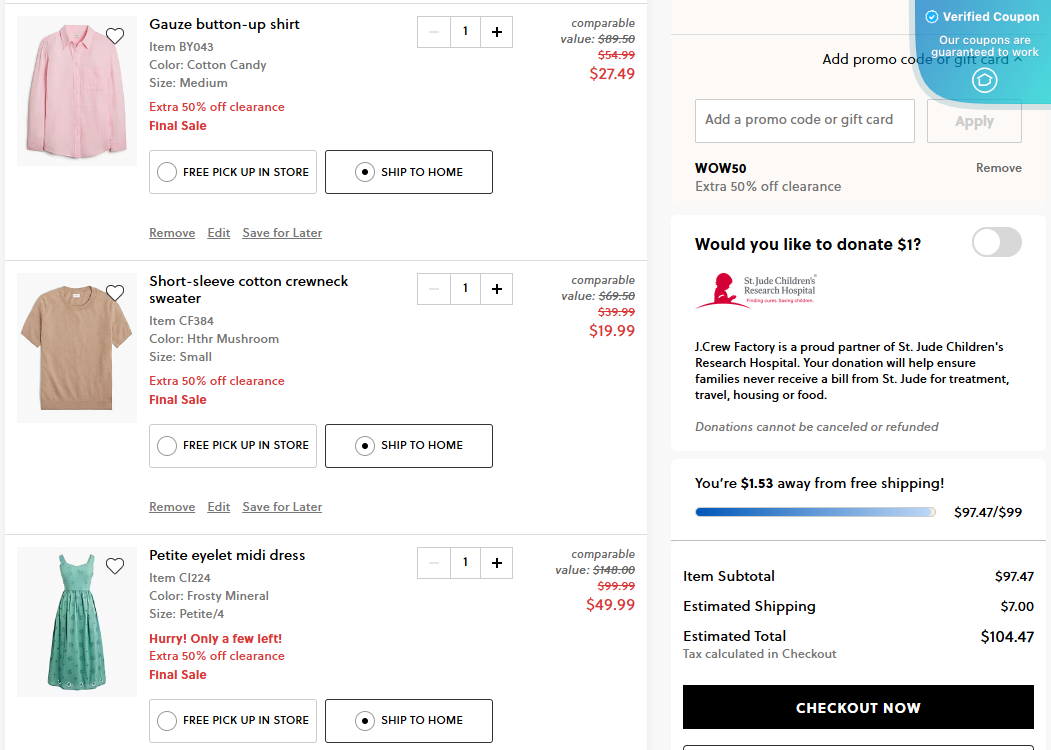 20% Off + J.Crew Factory Coupons & Promo Codes – Jun 25