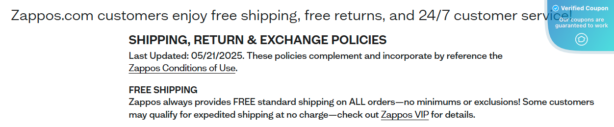 Zappos Coupons - Up to 10% Off (No Codes Needed)