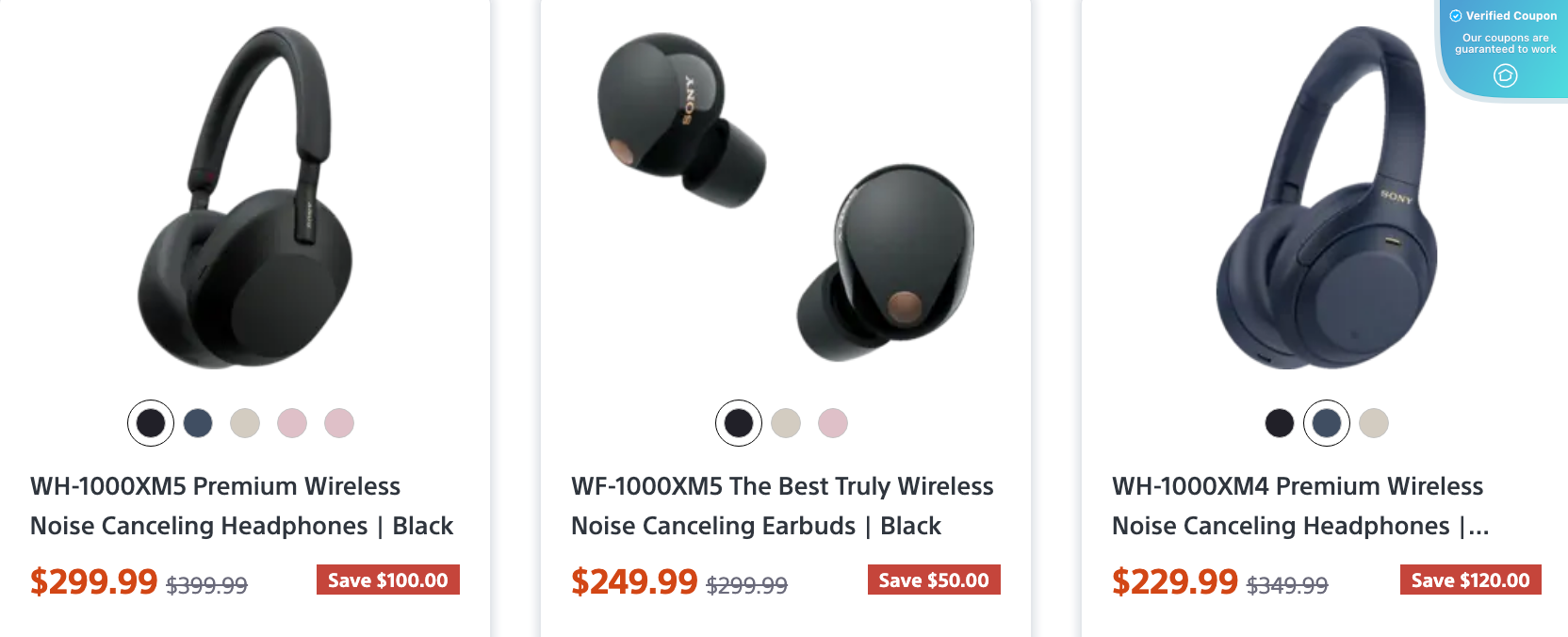 Sony Coupons - Up to $25 Off (No Codes Needed in June)