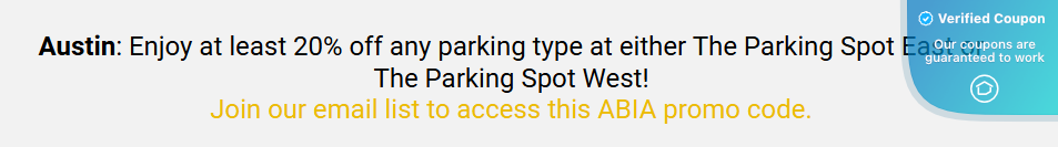 Parking Spot Coupons - Up to 10% Off (No Codes Needed)