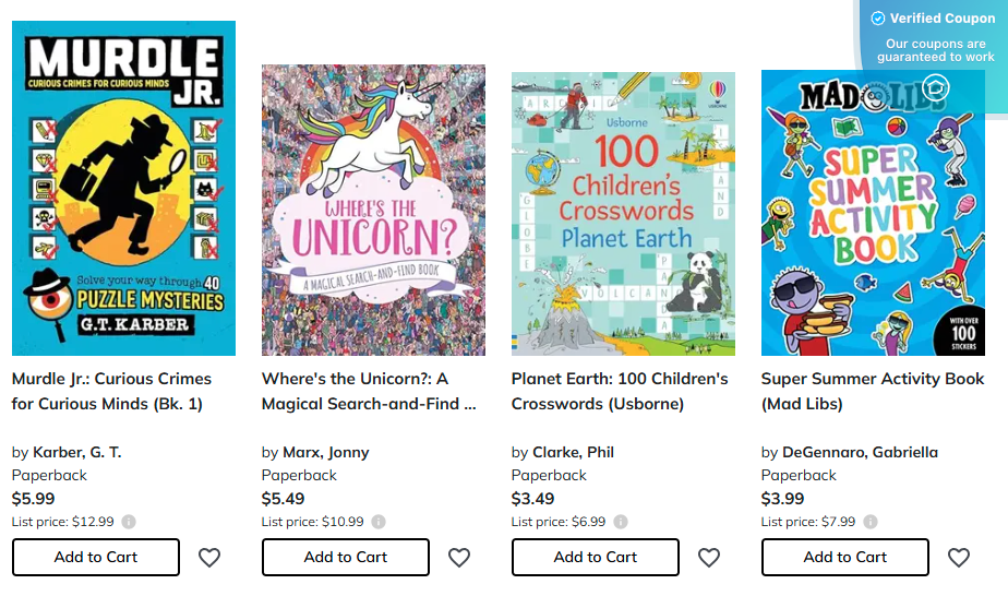 Book Outlet Coupons - Up to $5 Off (No Codes Needed)