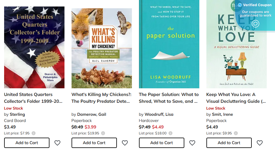 Book Outlet Coupons - Up to $5 Off (No Codes Needed)