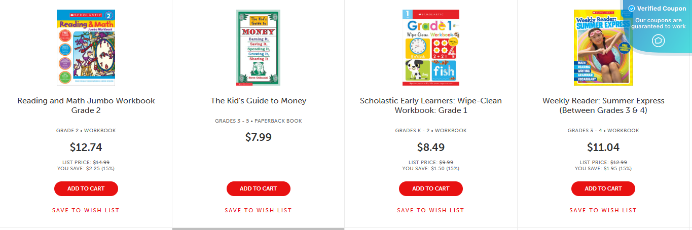20% Off + Scholastic Coupons & Promo Codes – June 2025