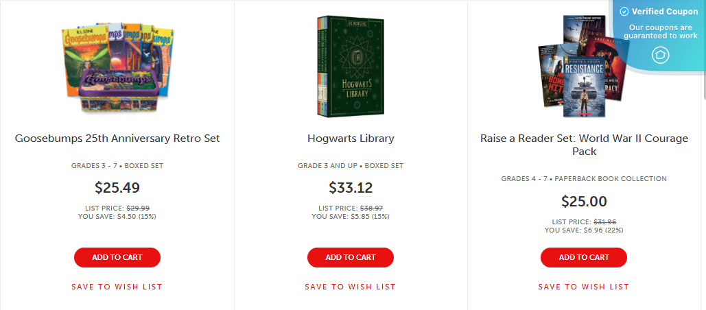 Scholastic Verified Promo Codes - Slash up to 15% Off