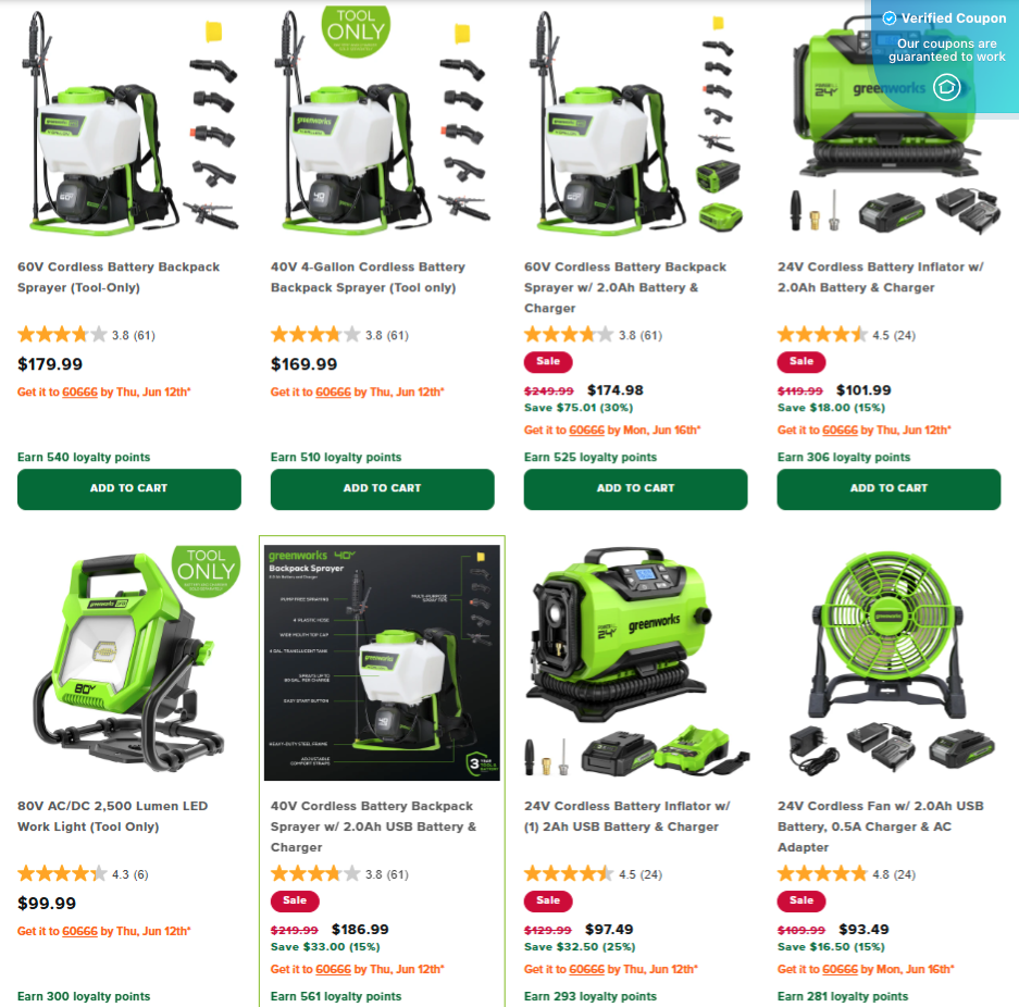 Save up to 15% with Greenworks Promo Codes in June 2025