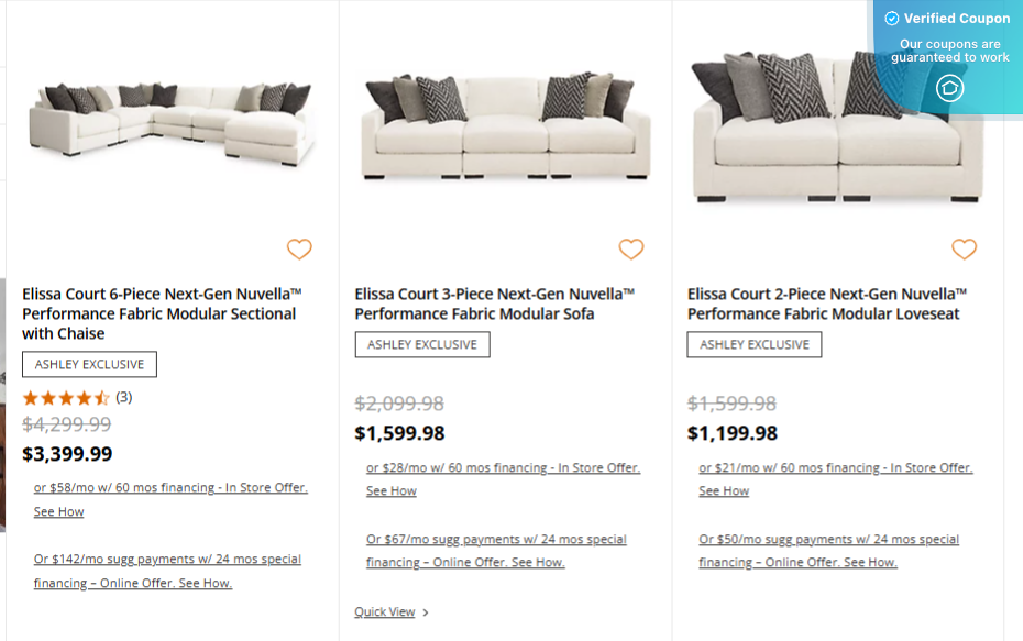 Ashley - Verified Coupons + 1 Promo Code for June 2025