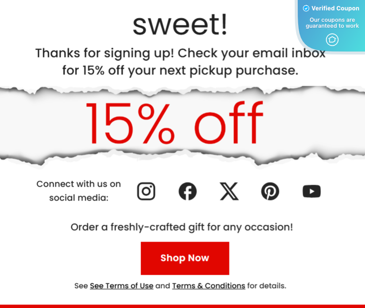 Edible Arrangements Verified Promo Codes: Up to 15% Off
