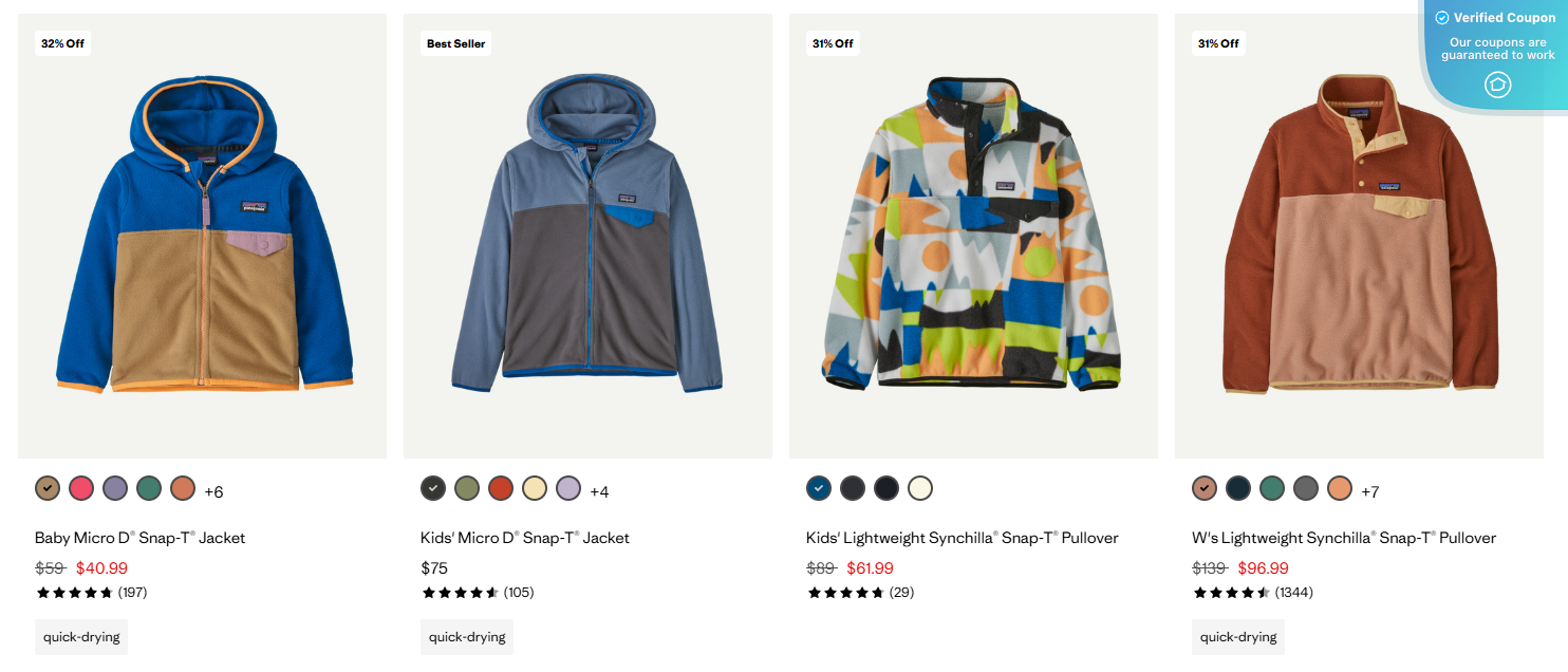 Patagonia Coupons - Up to 15% Off (No Codes Needed)