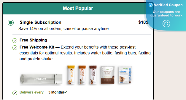 25% Off + ProLon Coupons & Discount Codes – June 2025