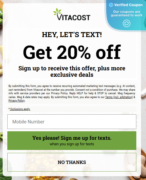 20% Off + Vitacost Coupons & Promo Codes – July 2025