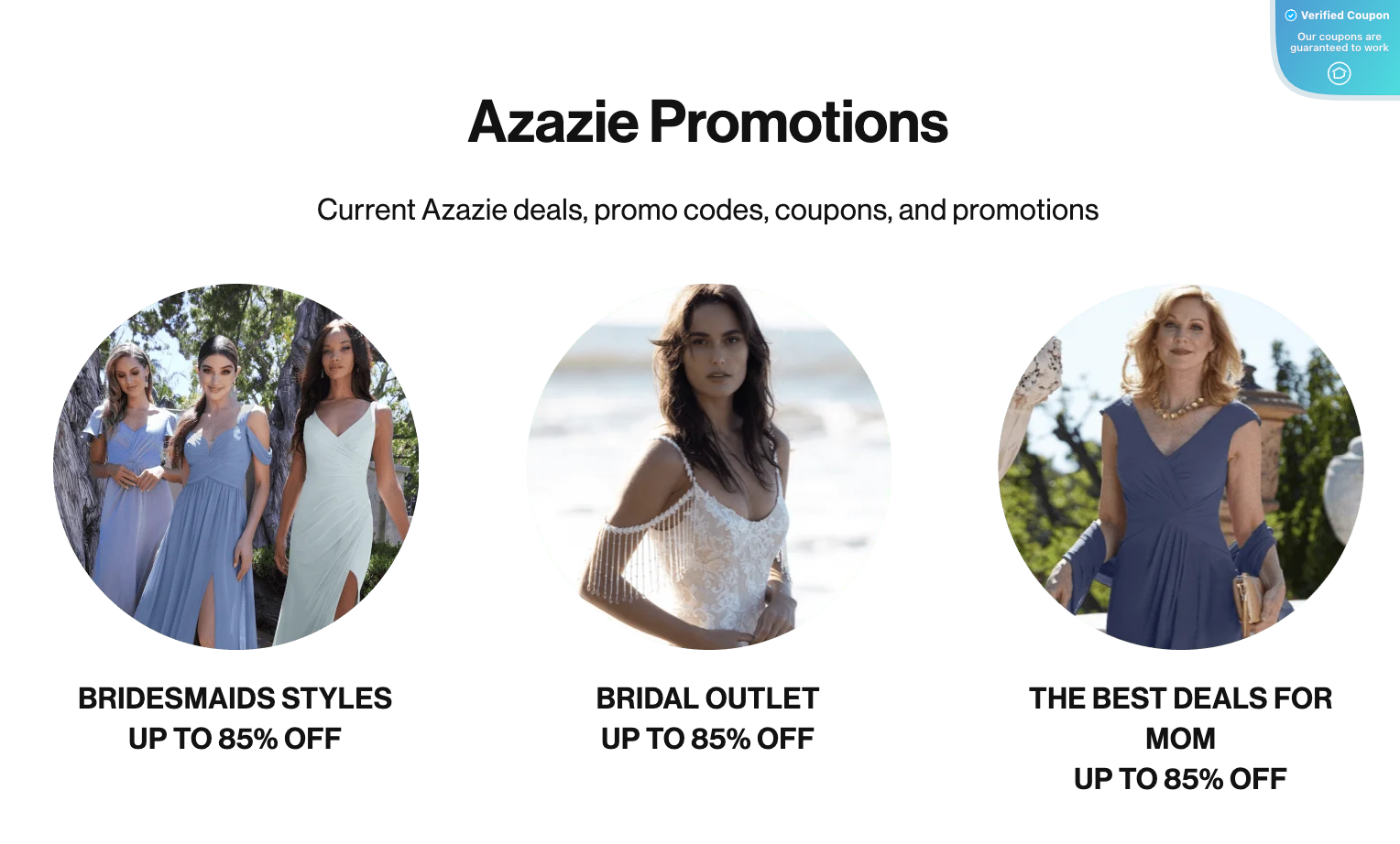 22 Azazie Coupons & Promo Codes
