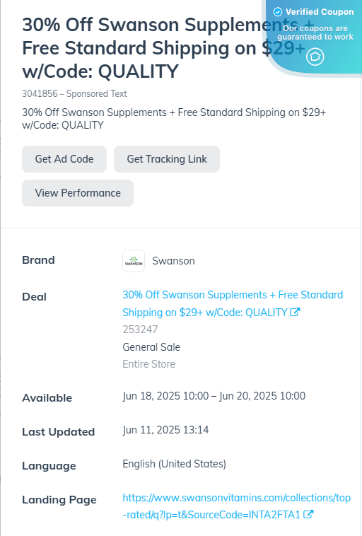 40% Off + Swanson Vitamins Coupons & Promo Codes – Jun