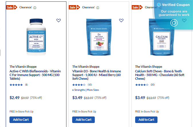 Vitamin Shoppe Verified Promo Codes - Get up to 15% Off