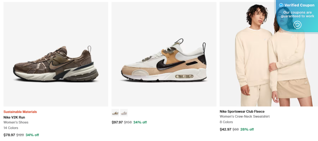 Nike Coupons - Up to 30% Off (No Codes Needed in June)