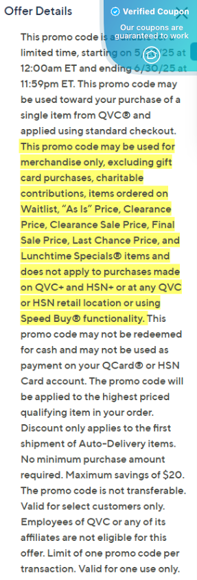 QVC Coupons & Deals – Slash up to $20 Off in June 2025