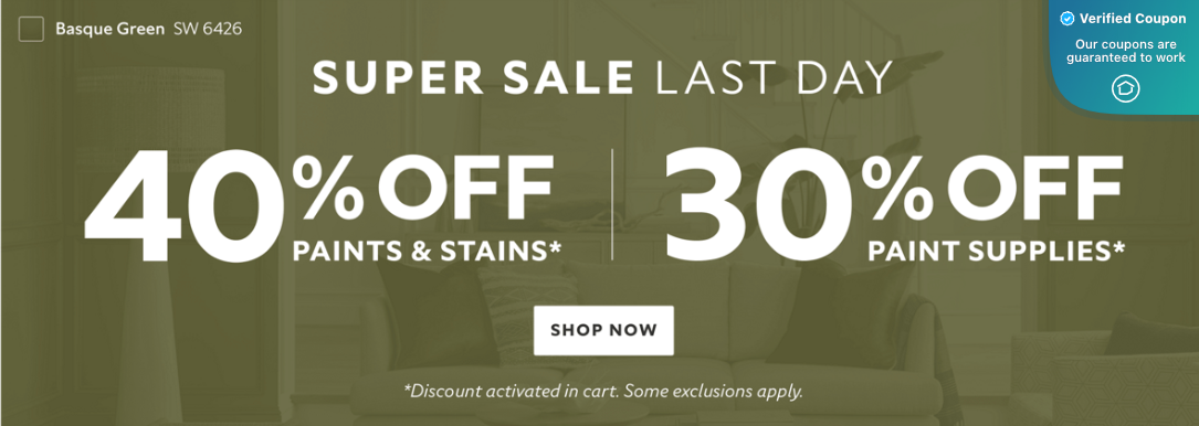 Sherwin-Williams - Coupons & Promo Code for July 2025