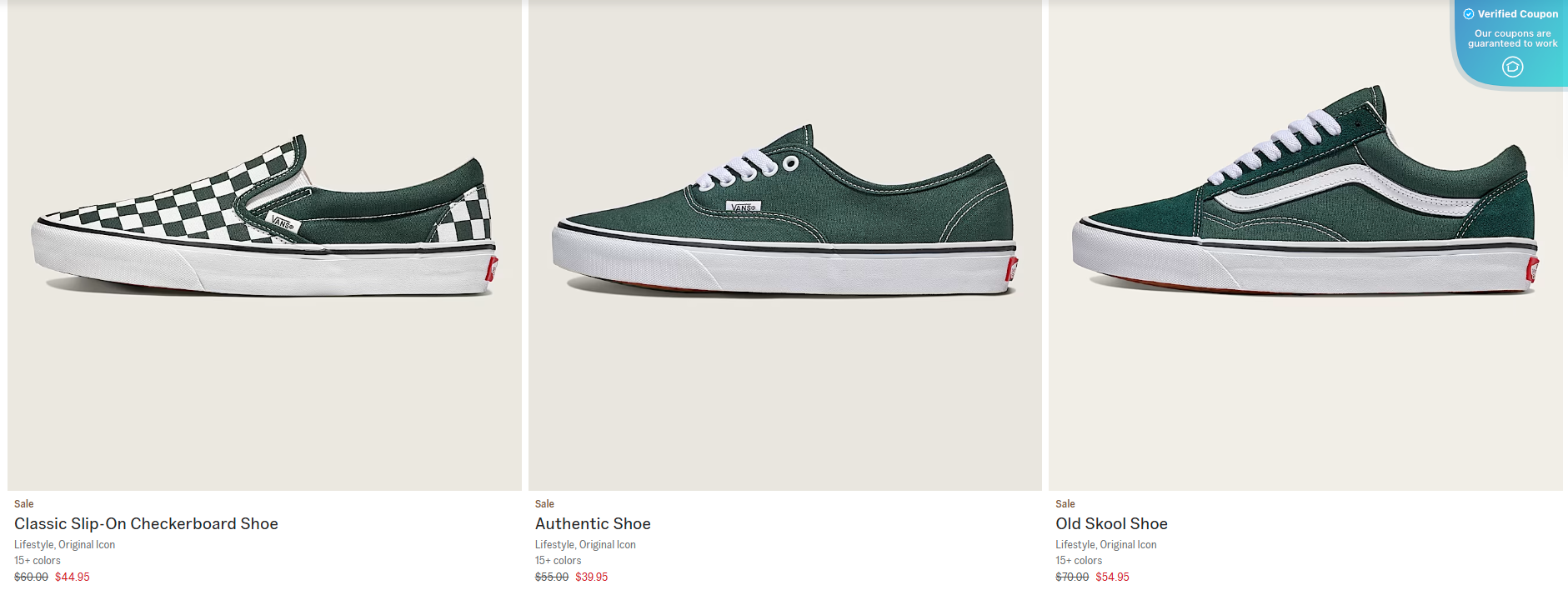 Vans Coupons - Up to 15% Off (No Codes Needed in June)