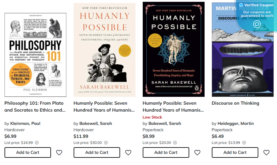 Book Outlet Coupons - Up to $5 Off (No Codes Needed)