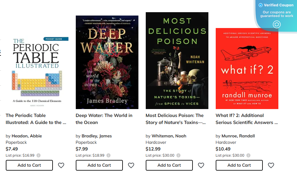 Book Outlet Coupons - Up to $5 Off (No Codes Needed)