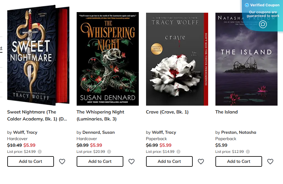 Book Outlet Coupons - Up to $5 Off (No Codes Needed)